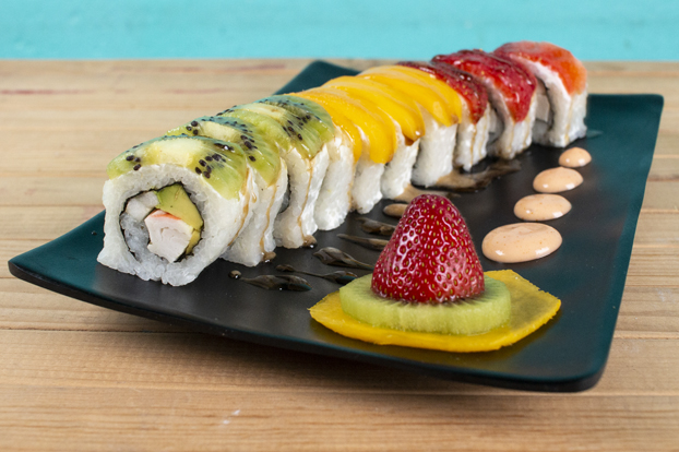 Suchi Zuchy / Brochetas Brochetas Rollos primavera Bolas de arroz ...
